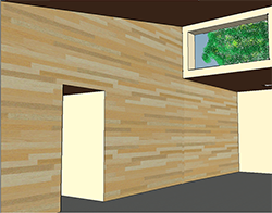 How to Measure Angled Walls for installing wood paneling